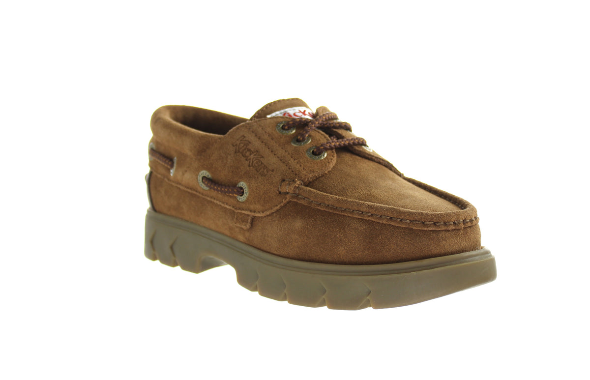 Kickers Lennon Boat Mens Brown Shoes – Sport It First