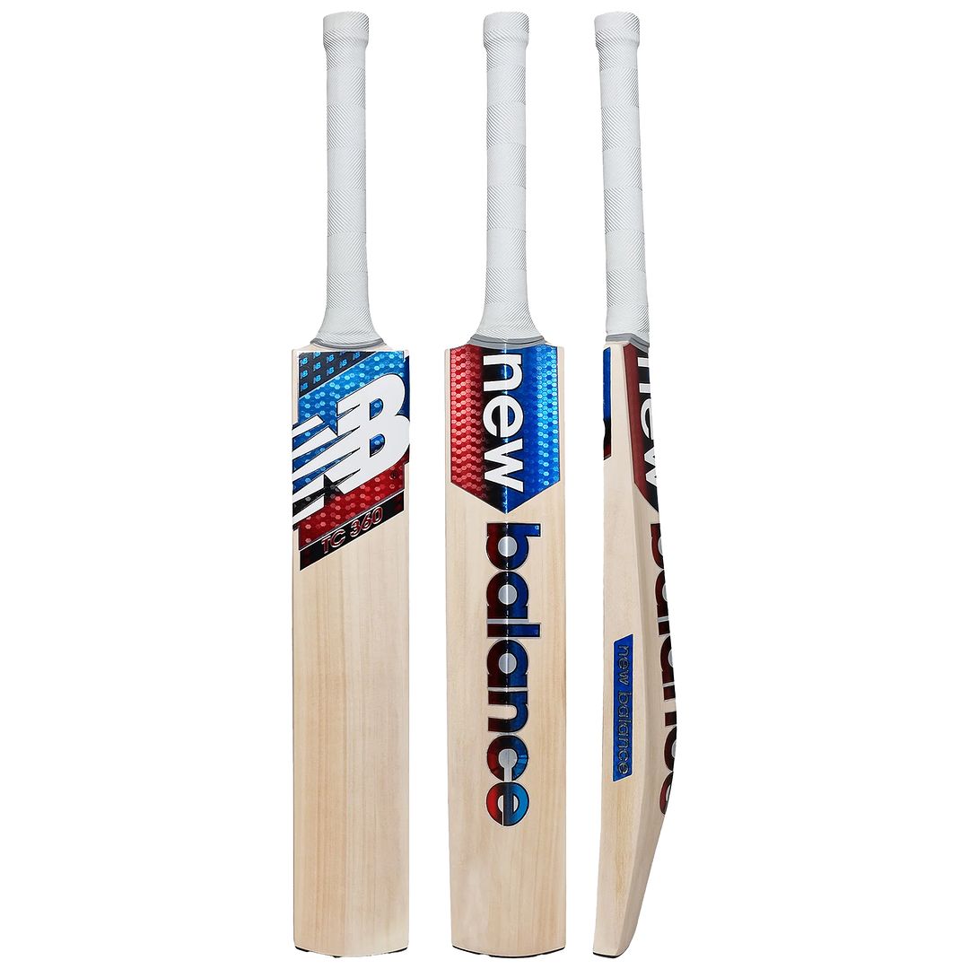 New Balance TC 360 Blue Red Mens Cricket Bat – Sport It First