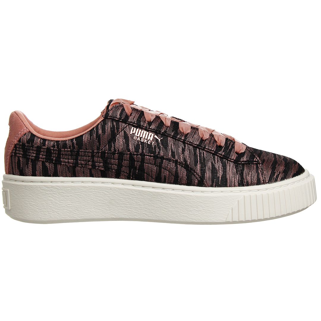 Puma Basket Platform VR Womens Pink/Black Trainers – Sport It First