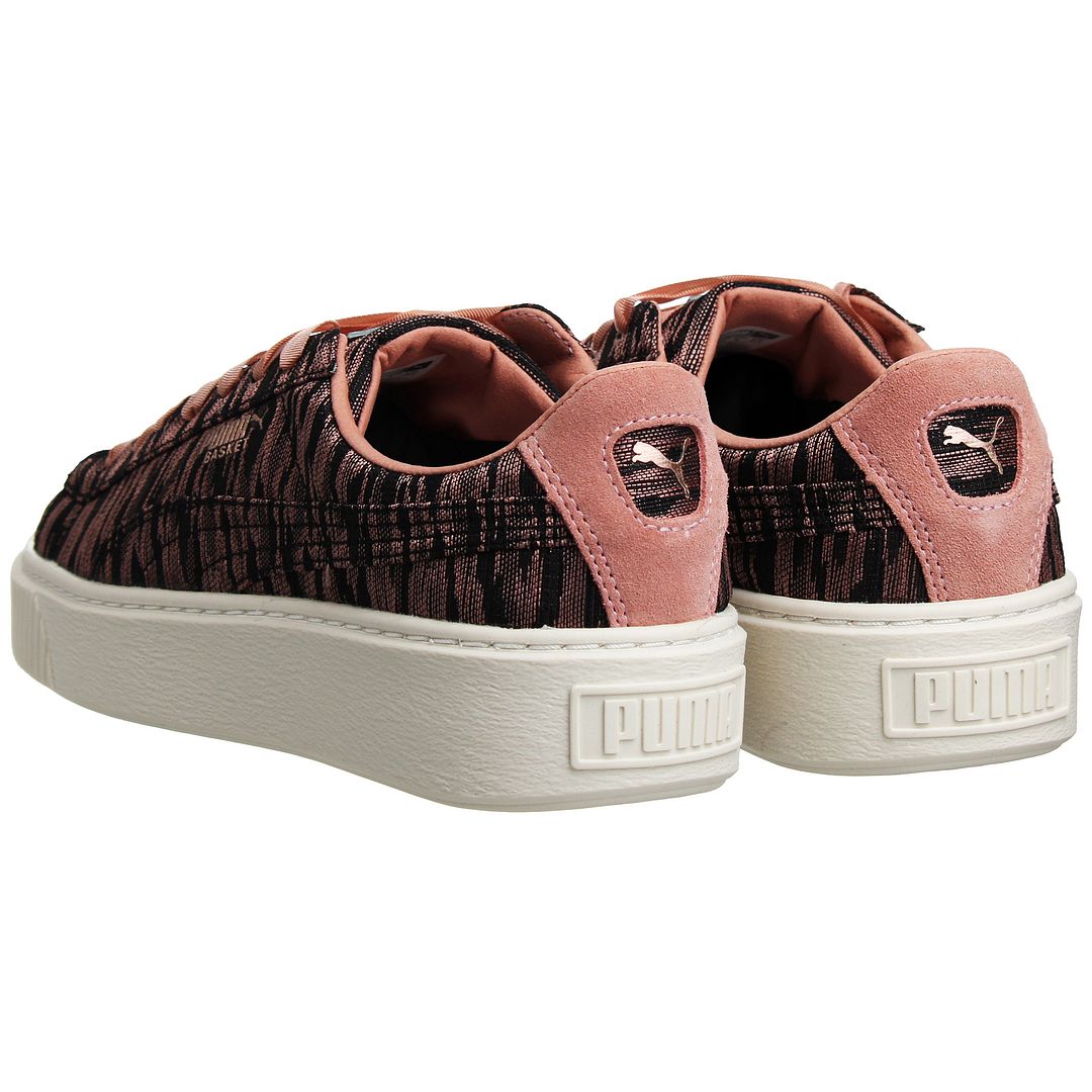 Puma Basket Platform VR Womens Pink/Black Trainers – Sport It First