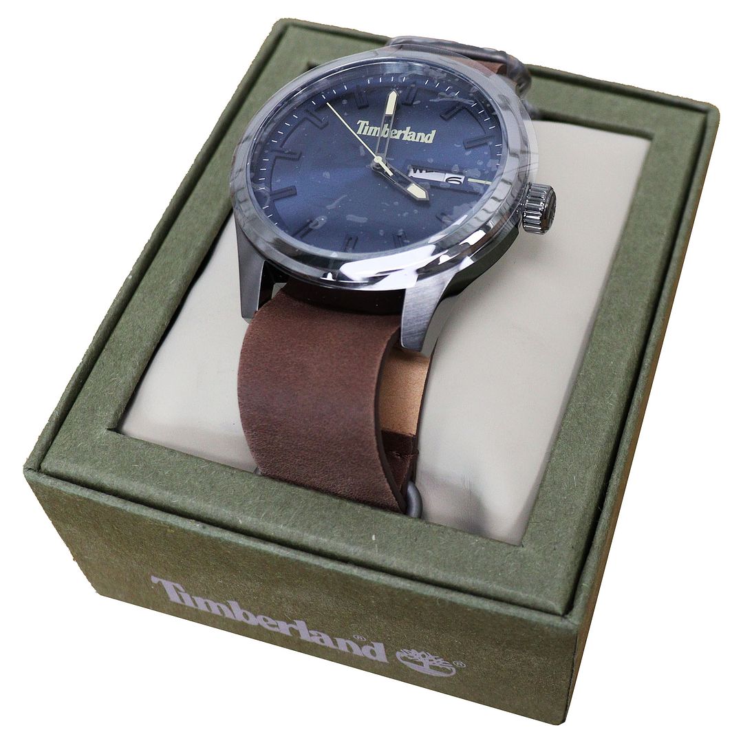 Timberland Analogue Leather Brown Strap Mens Watch – Sport It First