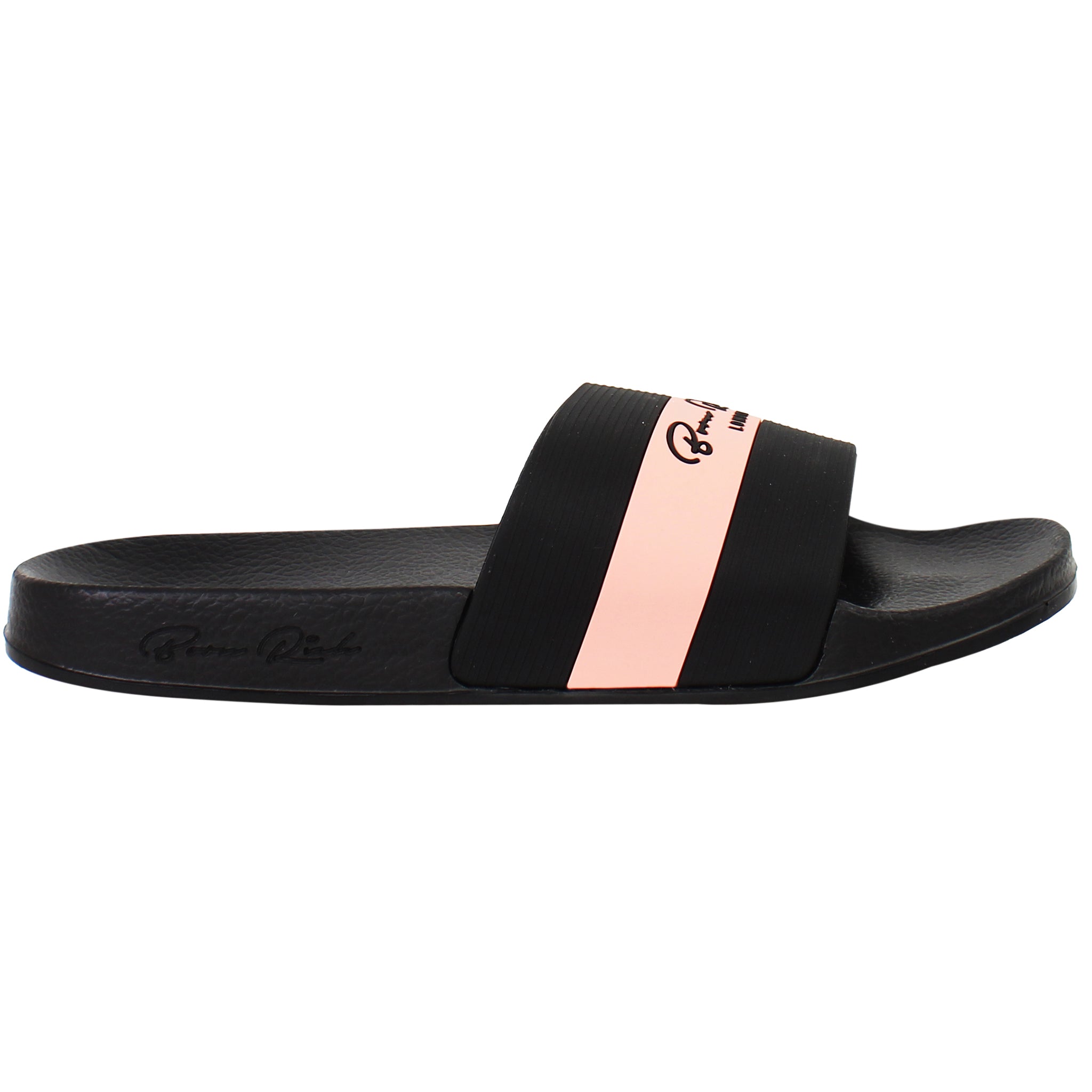Born Rich Aurelio Mens Black/Coral Sliders – Sport It First