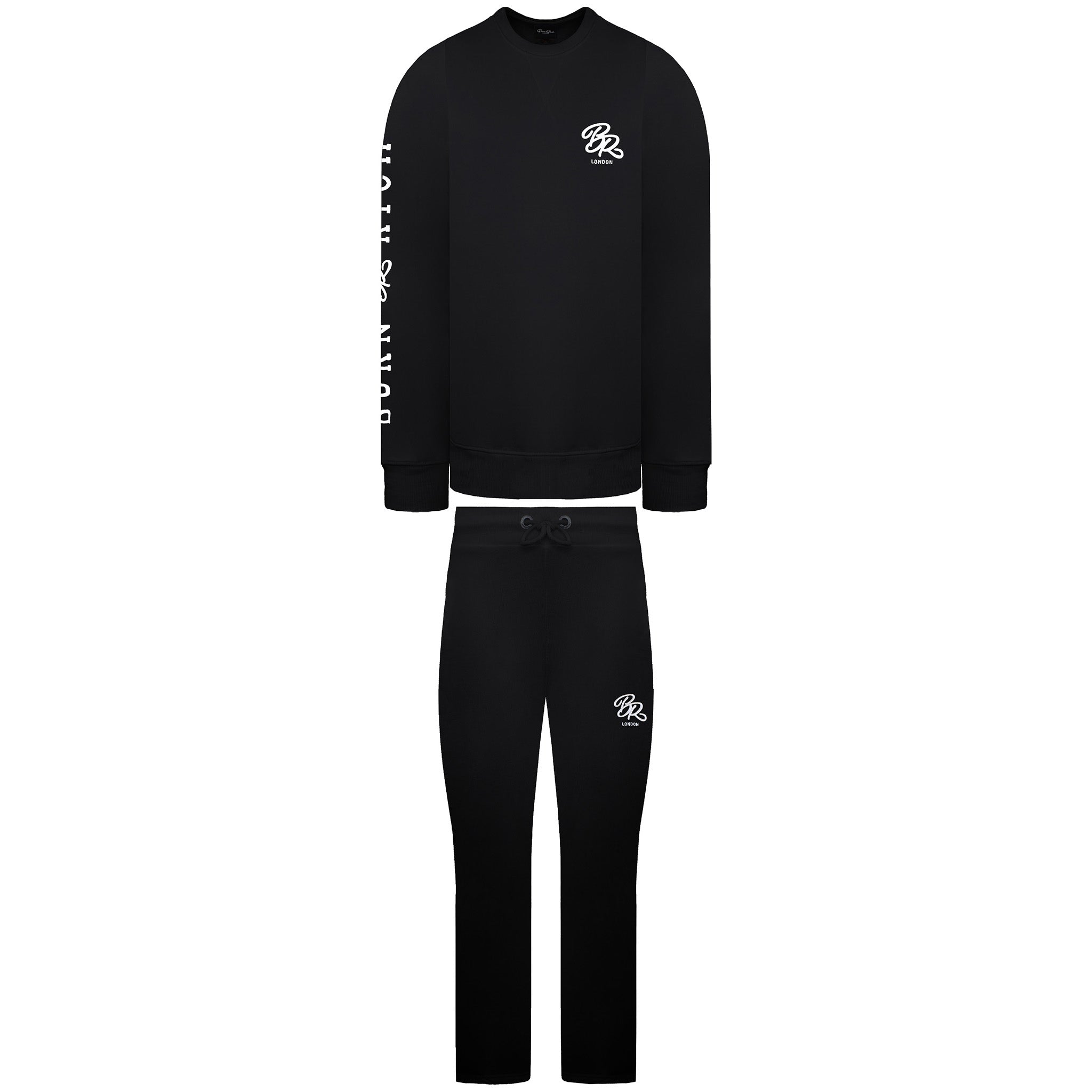 Born Rich Elvan Crew Mens Black Tracksuit – Sport It First