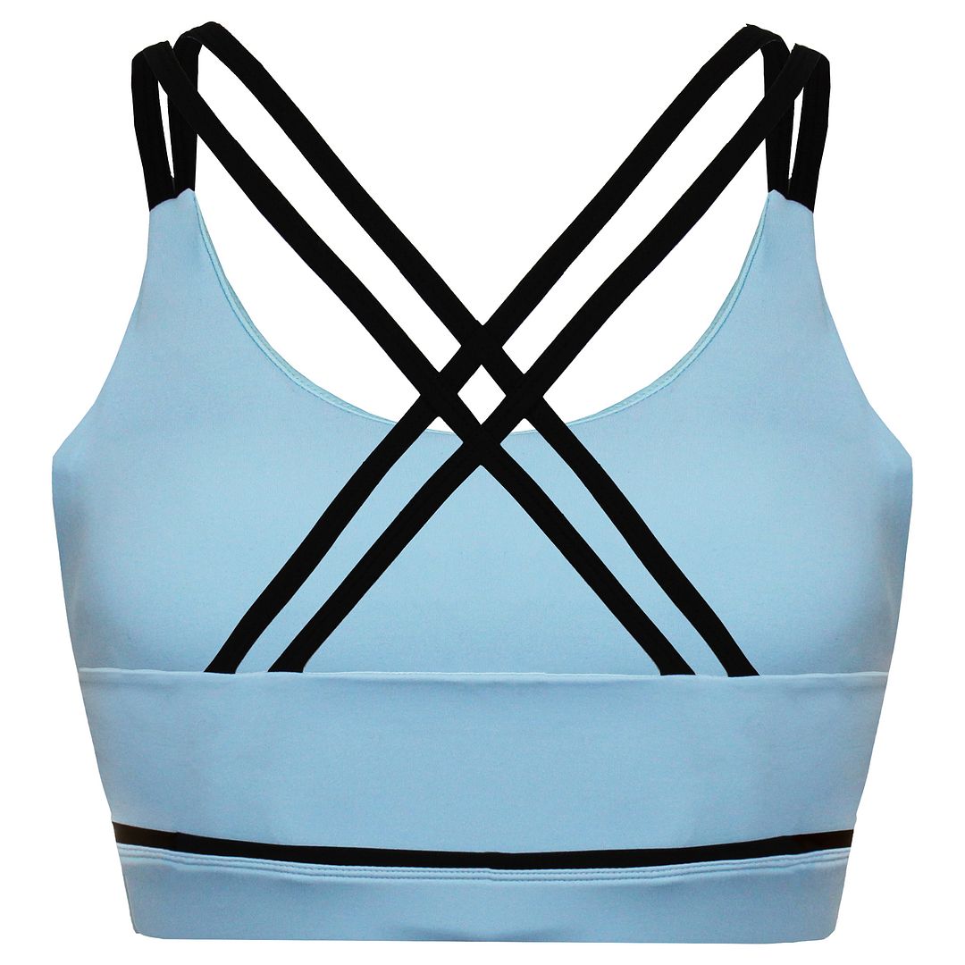 BoxRaw Valerie Womens Baby Blue Sports Bra – Sport It First