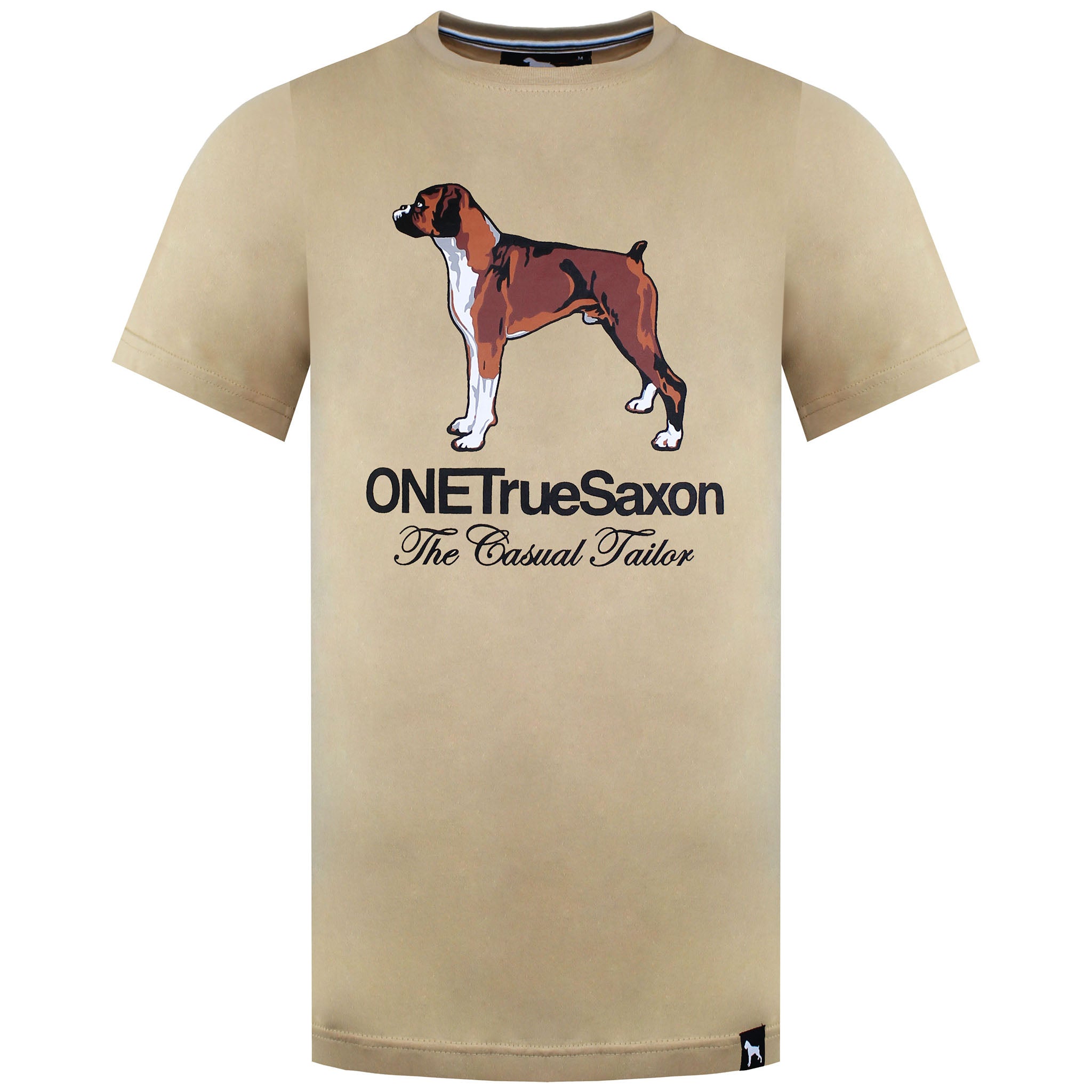 One True Saxon Dawg Mens Sand T-Shirt – Sport It First