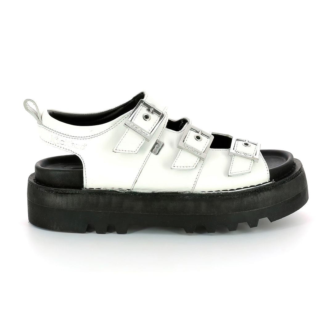 Kickers Knox Lo Womens White/Black Sandals – Sport It First