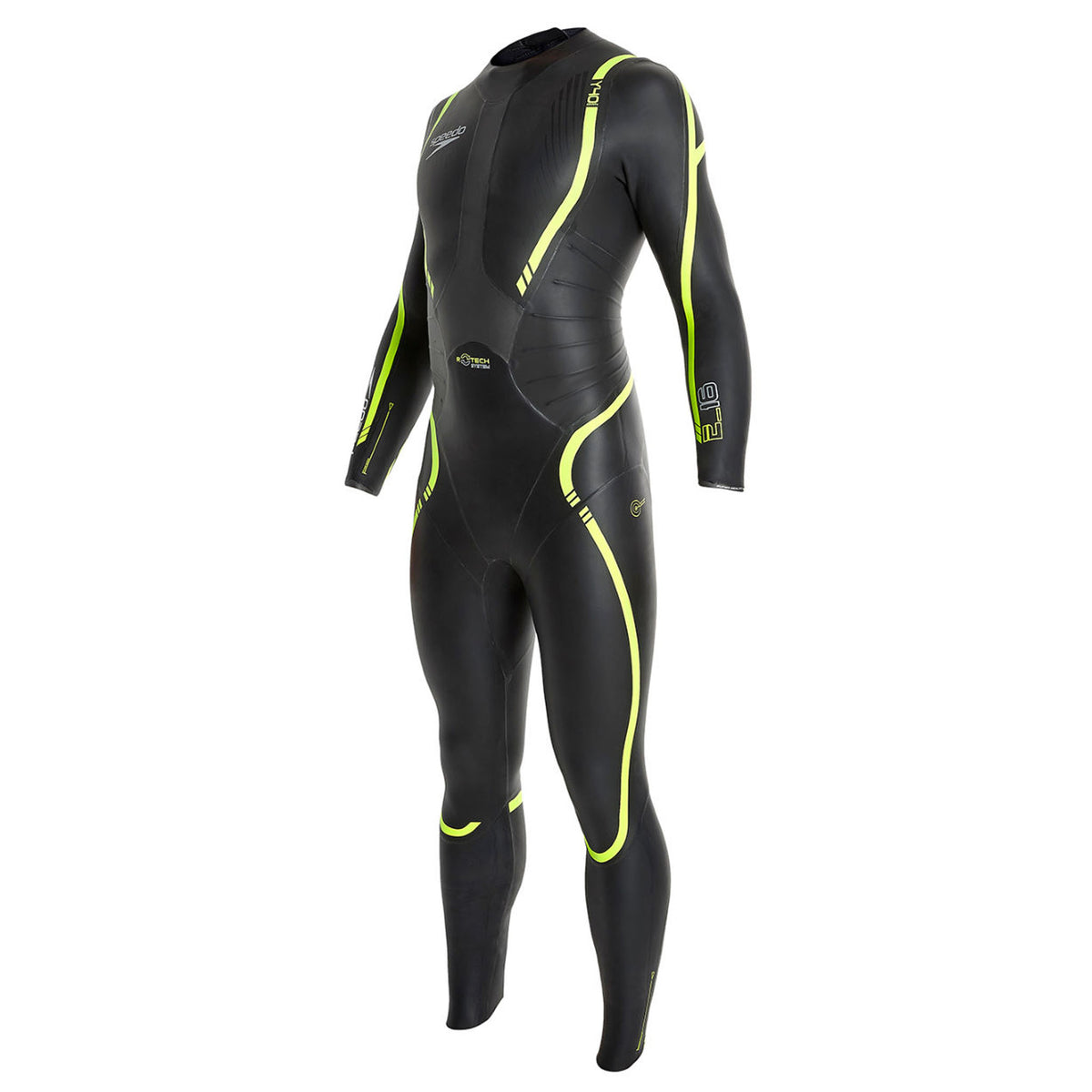 Speedo Triathlon Elite E16 Fullsuit Black/Yellow Mens Wetsuit 8 10459A ...