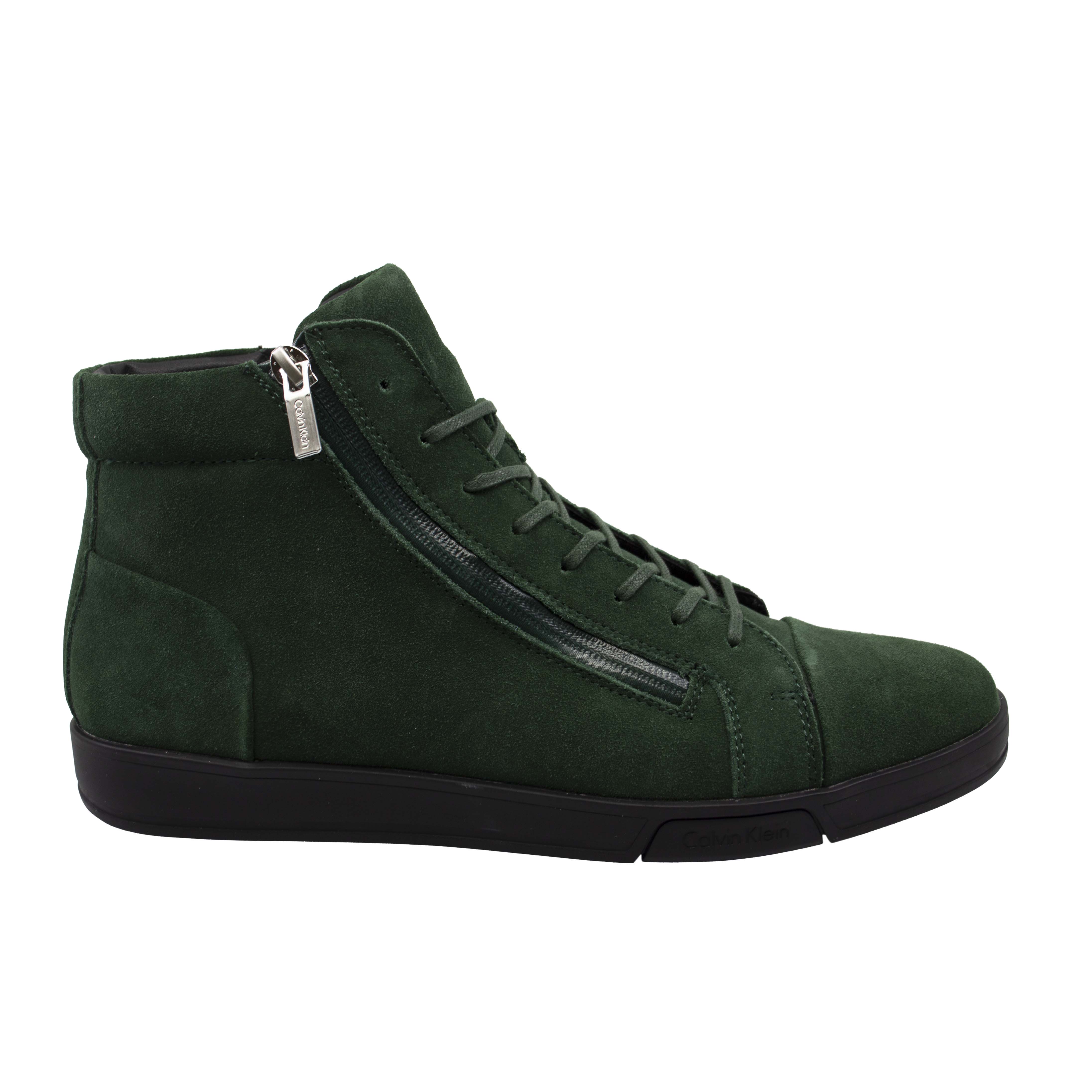 Calvin Klein Jean Berke Mens Green Trainers – Sport It First